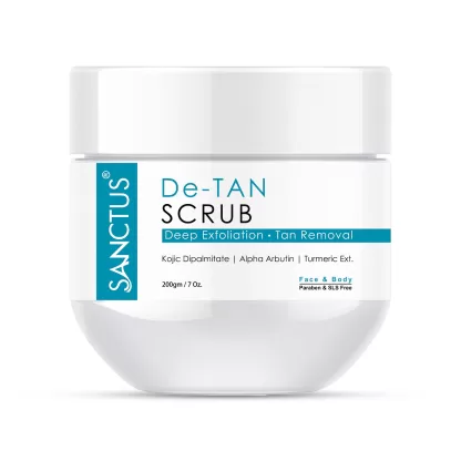 De-Tan Scrub | Tan Removal Facial Scrub - Sanctus Online